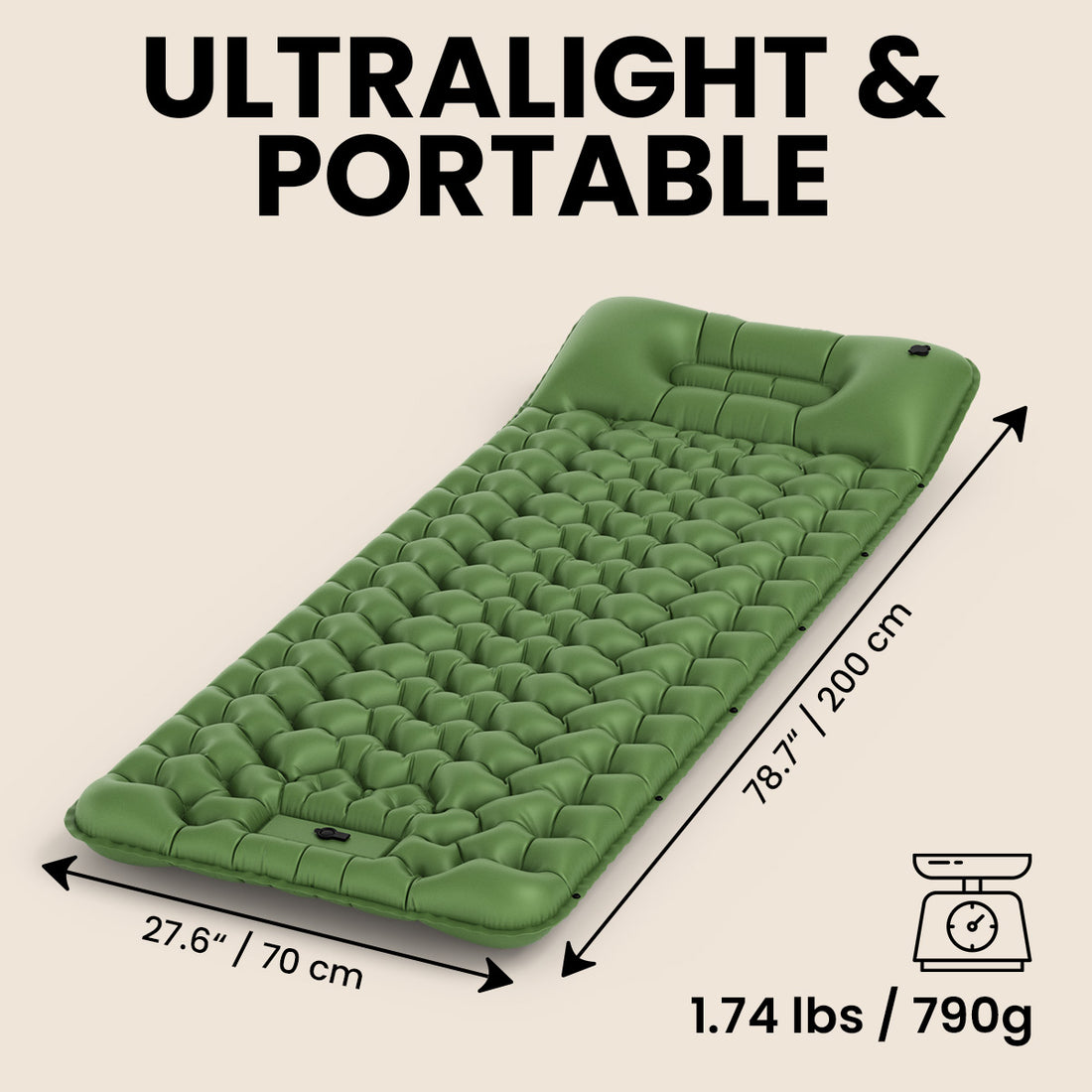 TrunkTrip™ - Ultralight & Compact Sleeping Pad